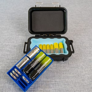 AA, AAA, 18650, CR123, CR2450 Insert for Pelican 1010 Micro Case ...