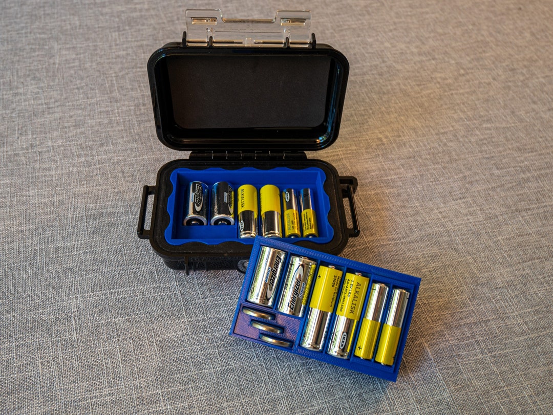 AA, AAA, CR123, CR2032 Insert for Pelican 1010 Micro Case | Compact ...