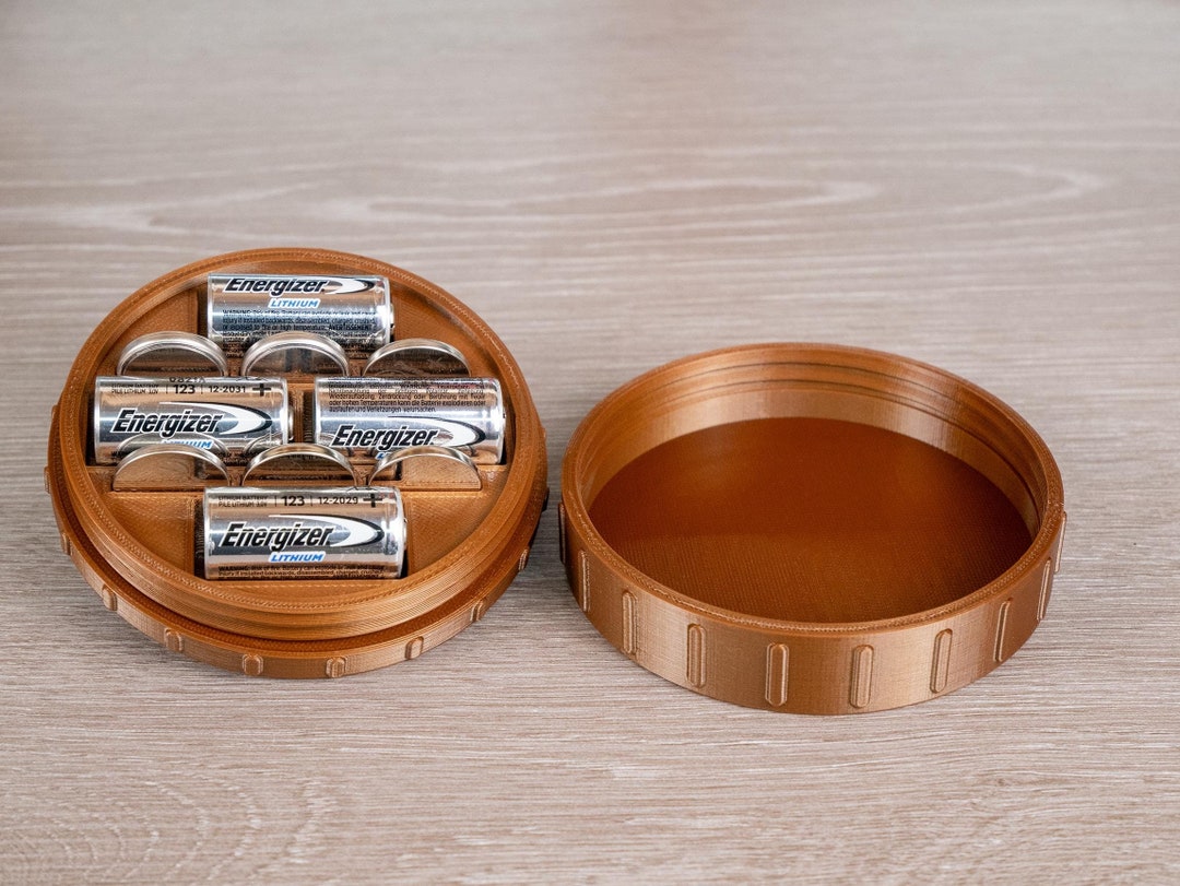 Battery Puck CR2032 (6) - CR123 (4) | Range Puck | EDC Kit Battery Case ...