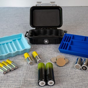 AA, AAA, 18650, CR123, CR2450 Insert for Pelican 1010 Micro Case ...