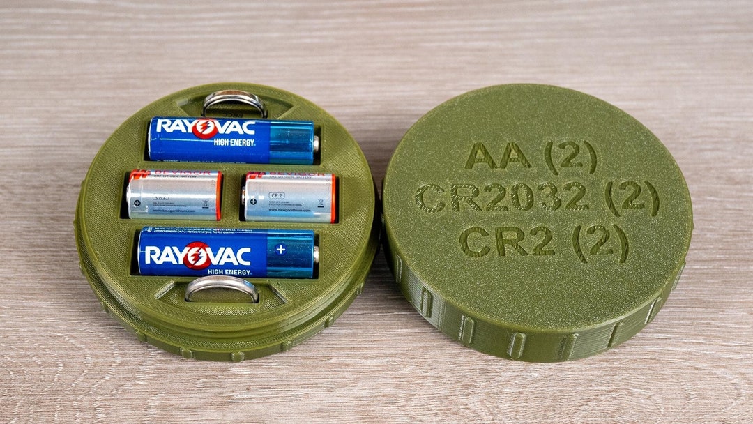 Battery Puck AA (2) - CR2032 (2) - CR2 (2) | Range Puck | EDC Kit ...