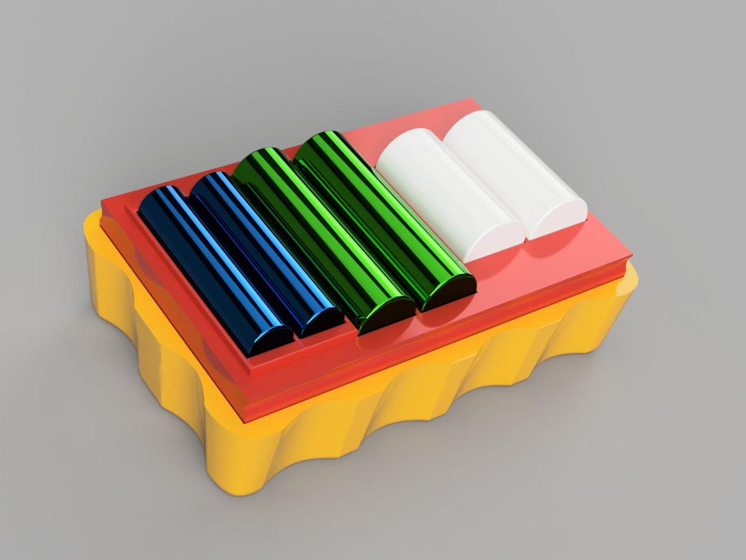 AA, AAA and CR123, Double Stacked Insert for Pelican 1010 Micro Case ...