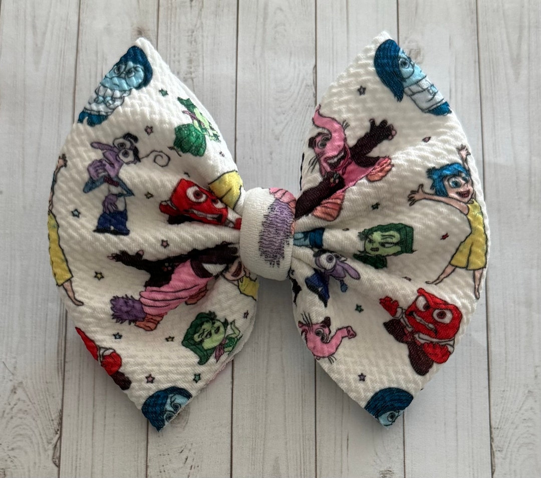 Inside Out, Emotions, Riley Hair Bow, Big Bows, Joy, Sadness, Disgust ...