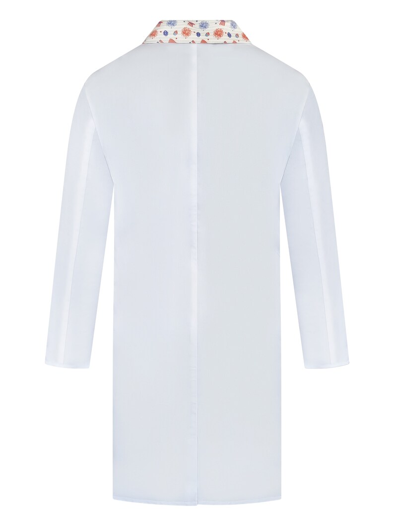 Custom Designer Lab Coat patriotic Print - Etsy