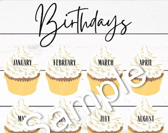 PRINTABLE Poster Watercolor Birthday Classroom Counselor Office Poster ...