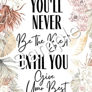 DIGITAL FILE Set of 8 Boho Floral Farmhouse Classroom Printable Posters ...