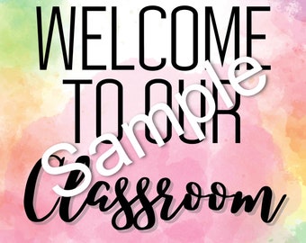 PRINTABLE Poster Watercolor Birthday Classroom Counselor - Etsy