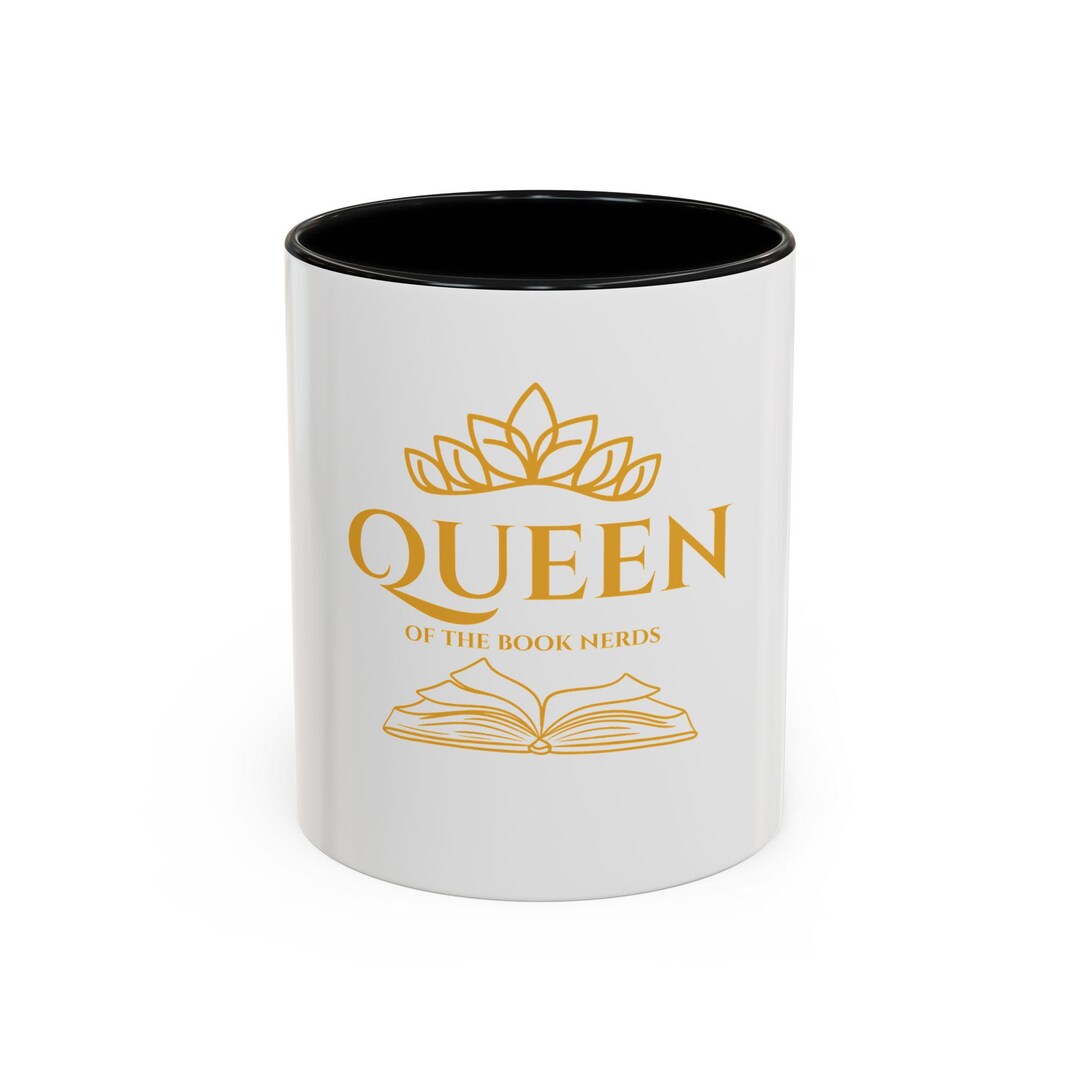 Queen of the Book Nerds Accent Coffee Mug (11, 15oz) - Etsy