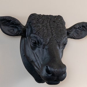 Cow Head Wall Sculpture & Decor | Cow Head Wall Art | Rustic Wall Decor ...