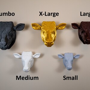 Cow Head Wall Sculpture & Decor | Cow Head Wall Art | Rustic Wall Decor ...