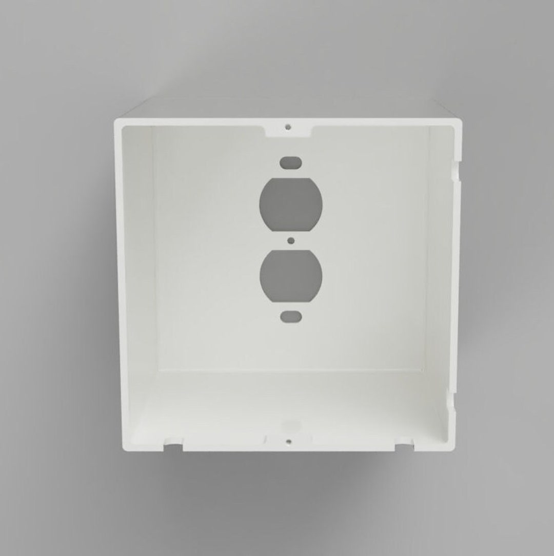 Extra TALL and WIDE and DEEP Single Round Duplex Outlet Cover W/ Bottom ...