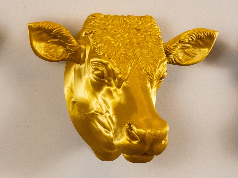 Cow Head Wall Sculpture & Decor | Cow Head Wall Art | Rustic Wall Decor ...