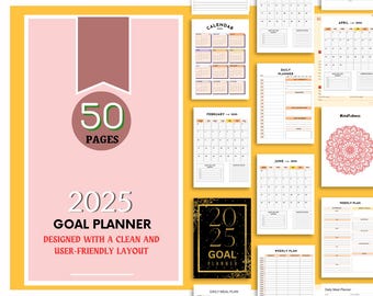 Printable Goal Planner Bundle, Daily, Weekly, Monthly, Quarterly ...