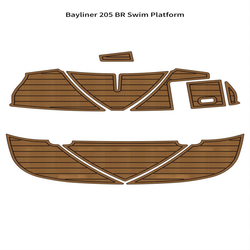 Bayliner 205 BR Swim Platform Step Boat EVA Faux Foam Teak Deck Floor ...