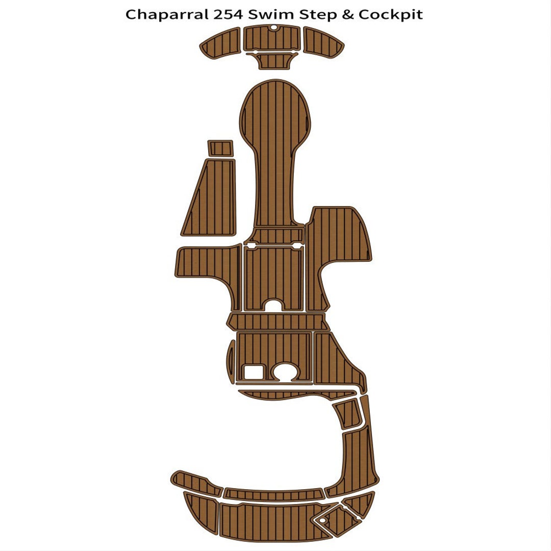 Chaparral 254 Swim Step Platform Cockpit Boat EVA Foam Teak Deck Floor ...