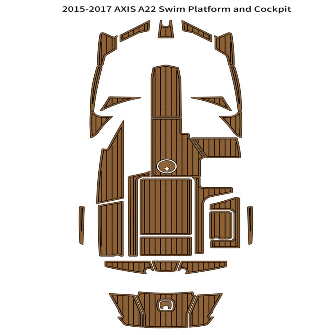 2015-2017 AXIS A22 Swim Platform Cockpit Pad Boat EVA Foam Teak Deck ...