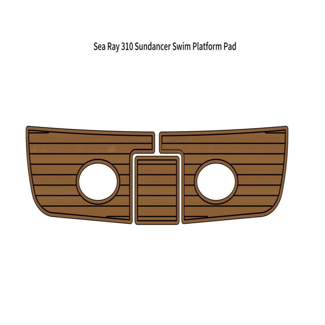 Sea Ray 310 Sundancer Swim Platform Pad Boat EVA Foam Faux Teak Deck ...