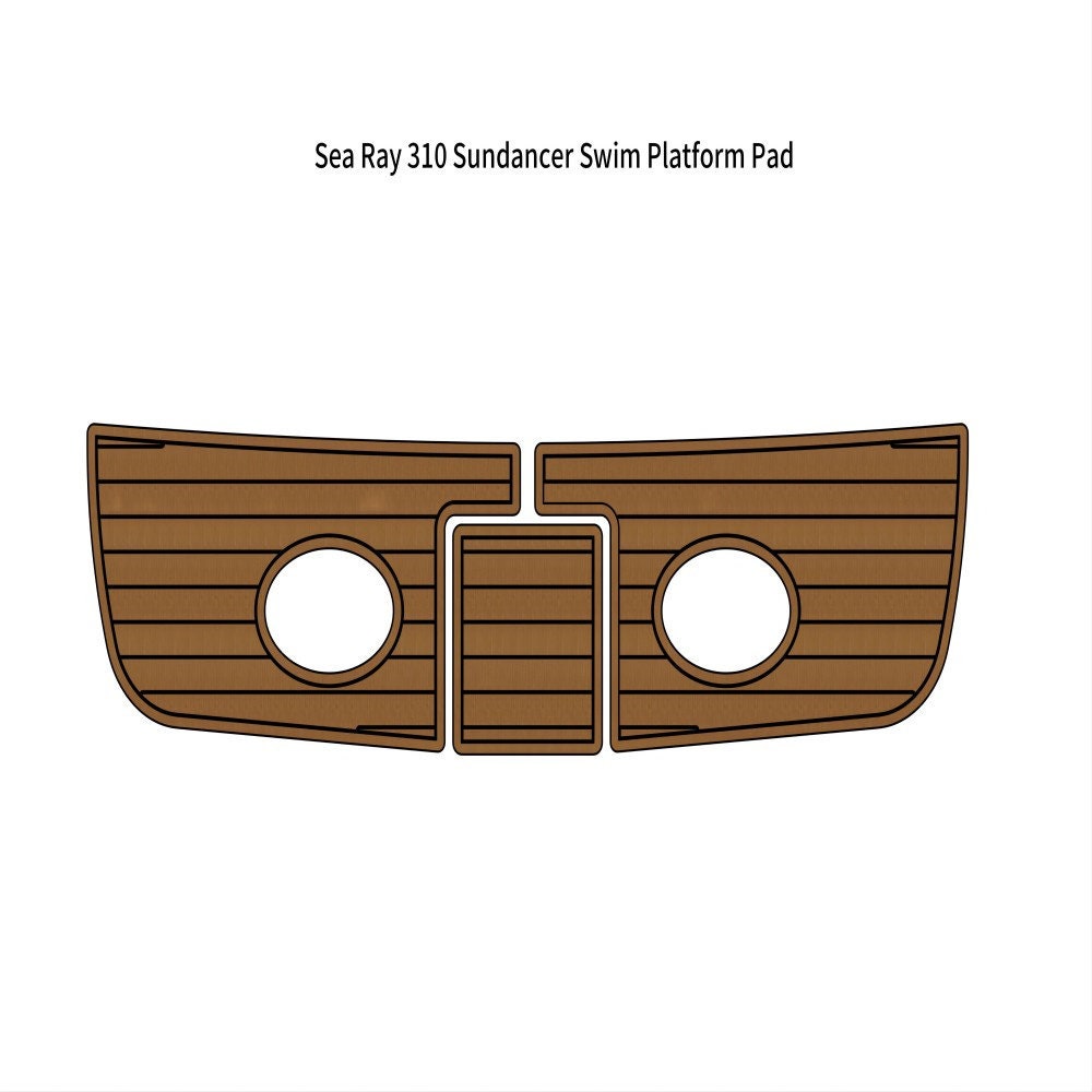 Sea Ray 310 Sundancer Swim Platform Pad Boat EVA Foam Faux Teak Deck ...