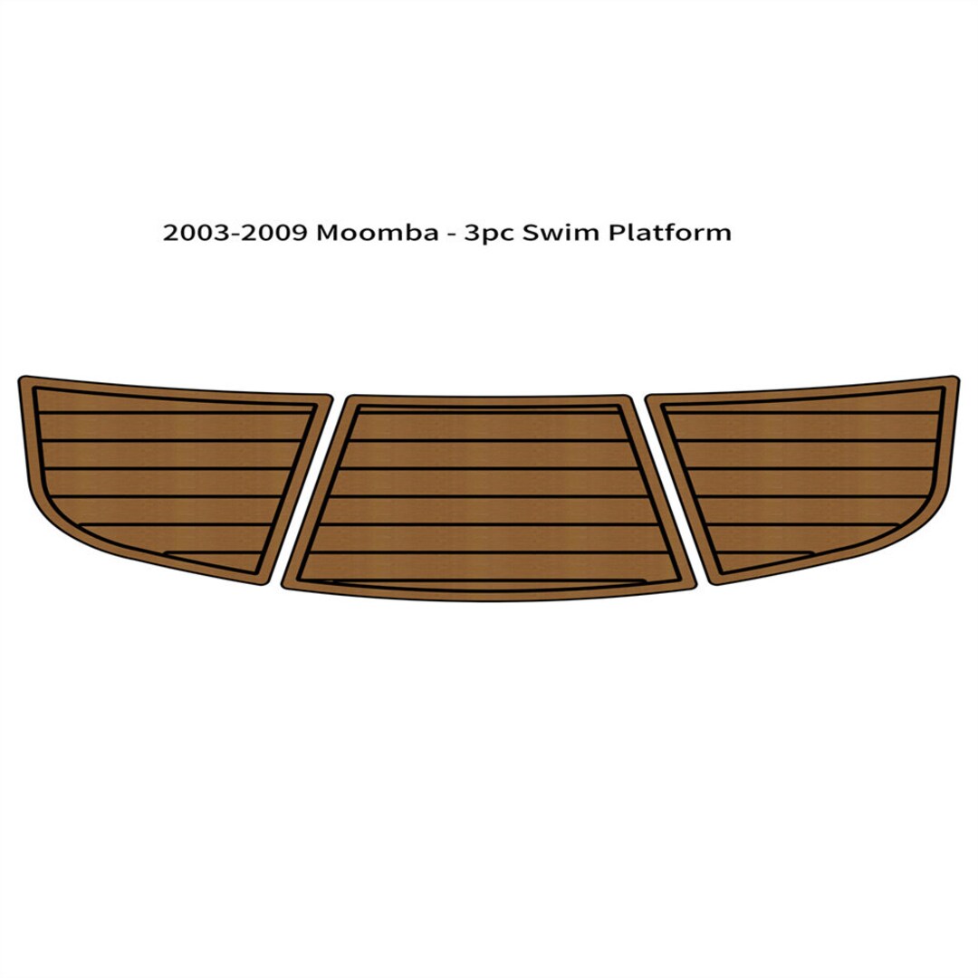 2003-2009 Moomba-3pc Swim Platform Step Pad Boat EVA Foam Teak Deck ...