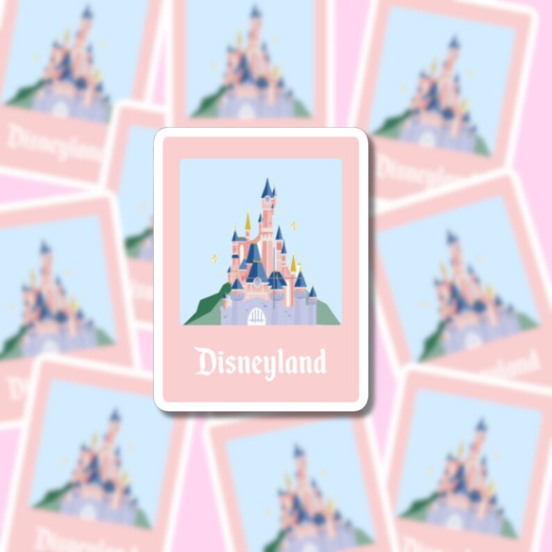 Polaroid Disney Castle Inspo Waterproof Decal Sticker - Etsy