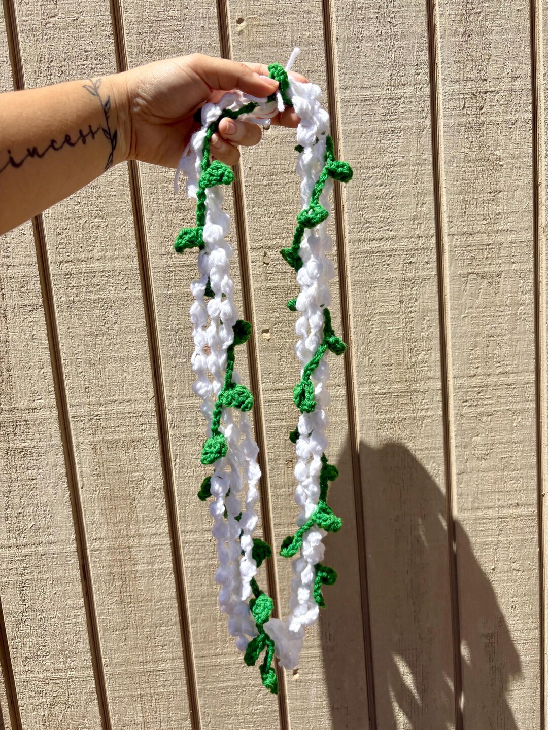 3 Strand Pikake With Maile Forever Crcoeht Lei - Etsy