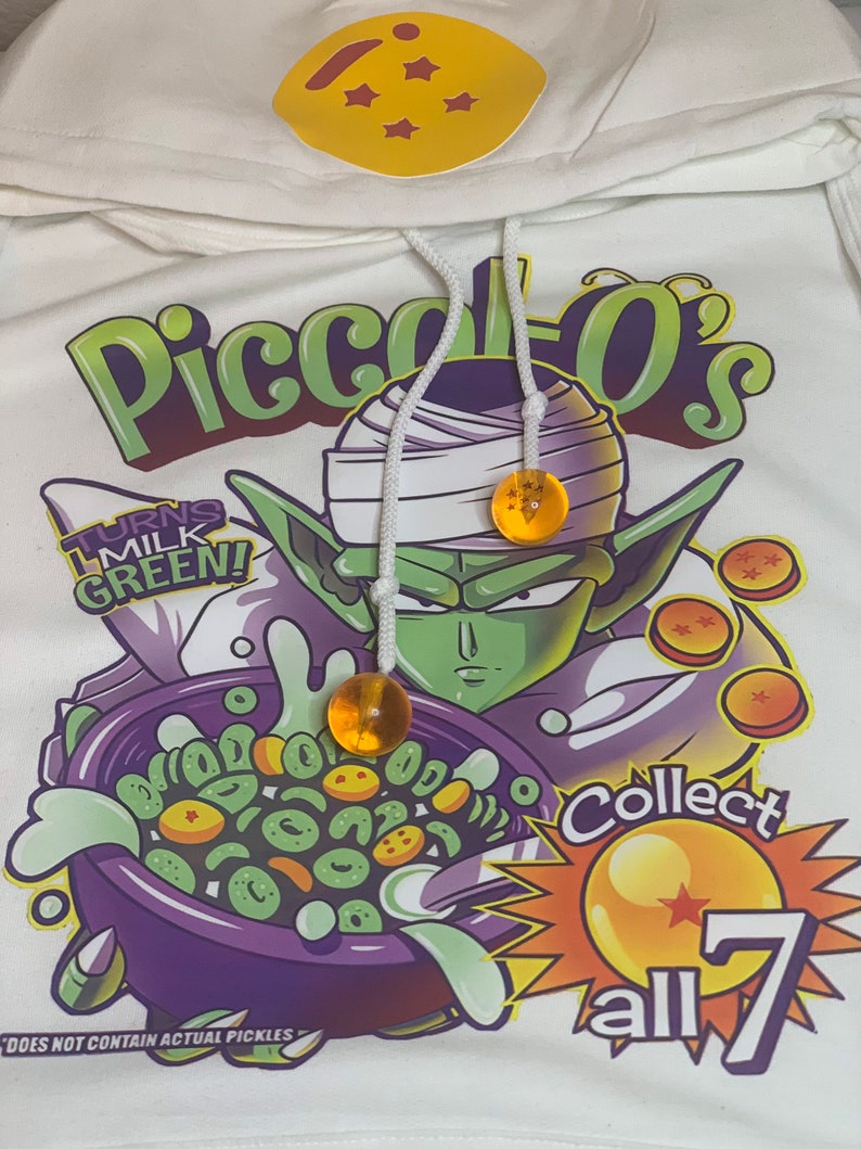 Custom Piccolo Hoodie With Dragonball Drawstrings - Etsy