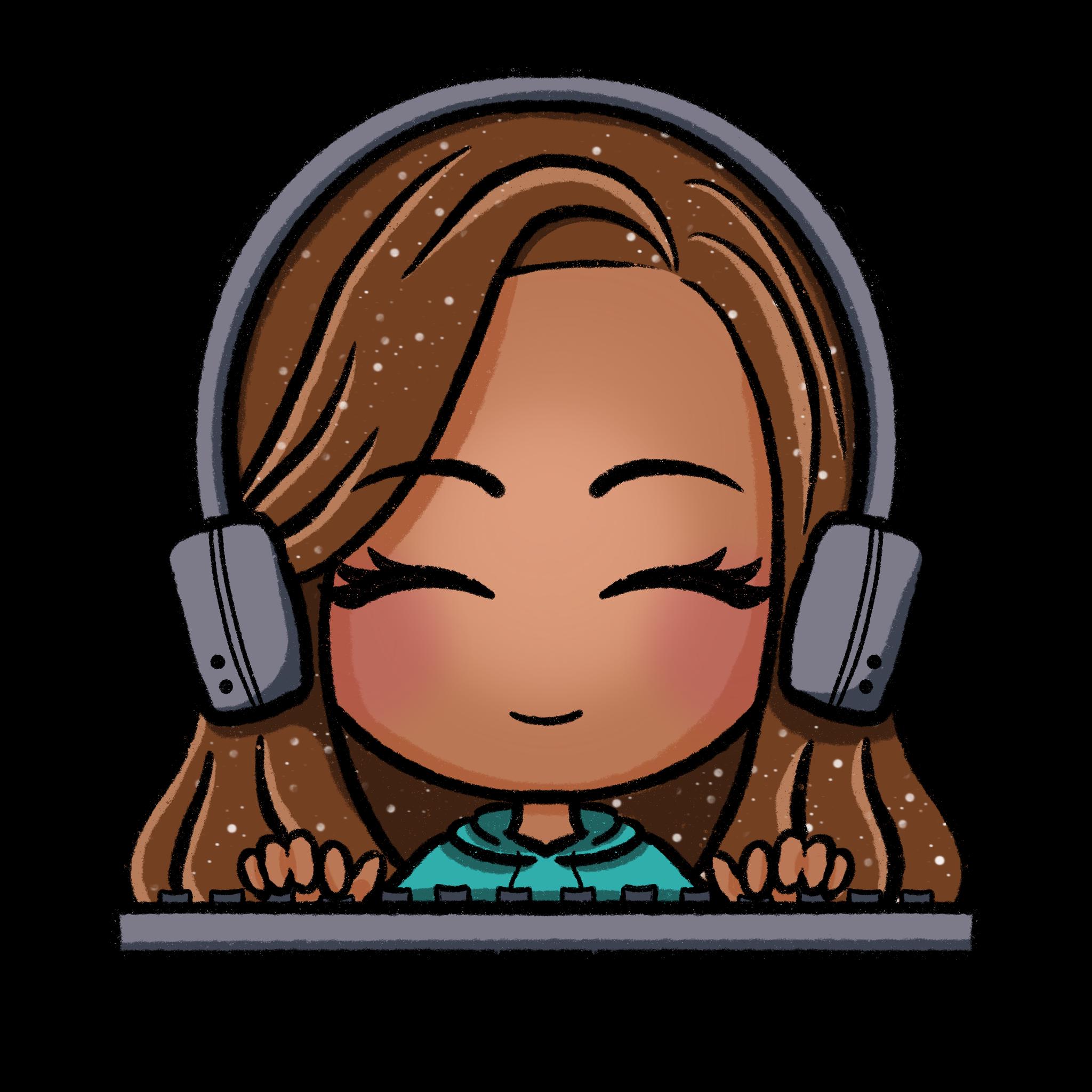Pngtuber Brunette, Purple Eyed Gamer Girl for Streaming, Gaming ...