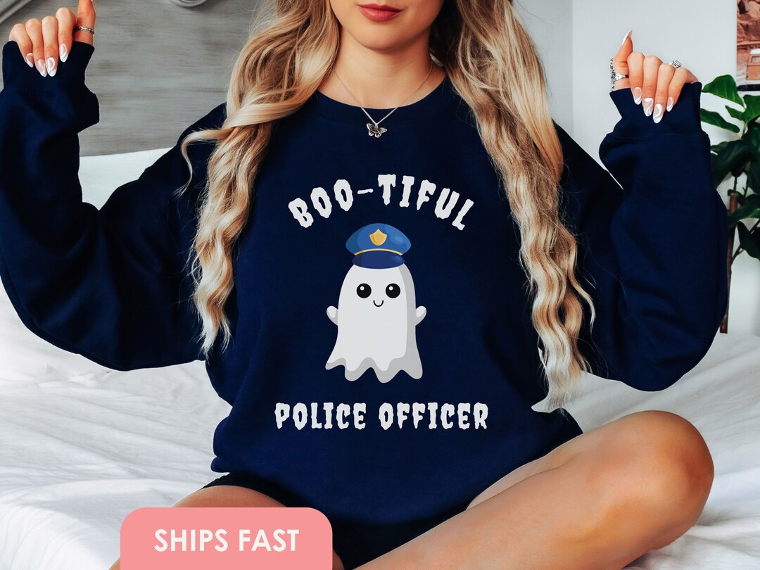 Police Officer Gift Law Enforcement Halloween Cop Sweatshirt Halloween ...