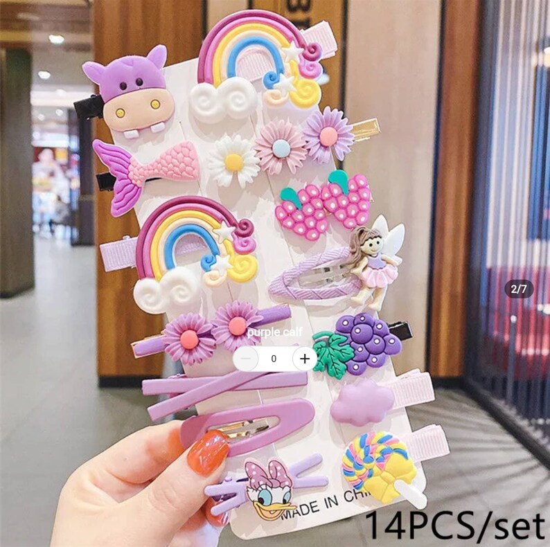 14pcs/set Cute Child Barrettes Kid Hairgrips Hair Clips Accessories ...