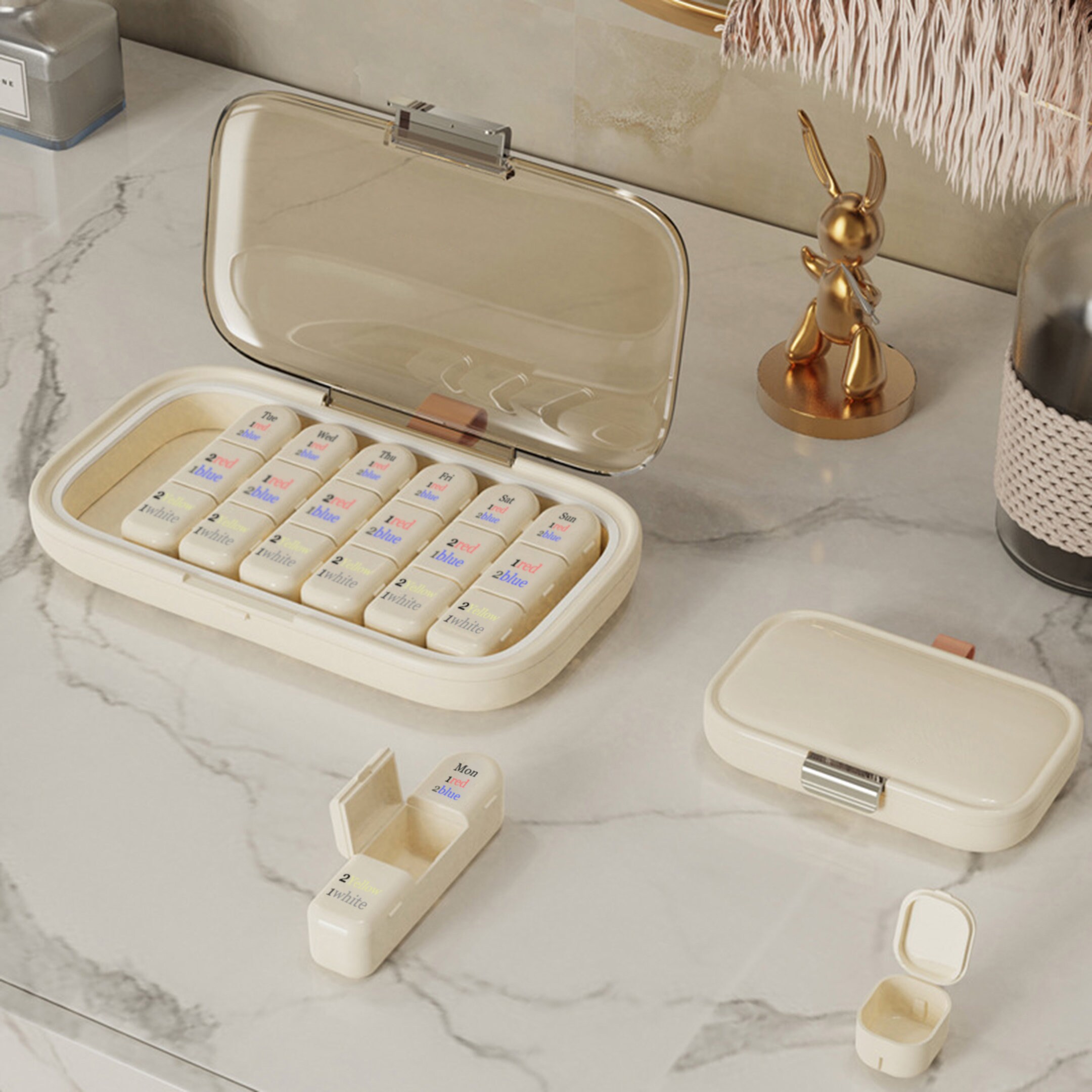 Personalized Pill Organizer, Pill Box With Name, Travel Pill Case, Pill ...