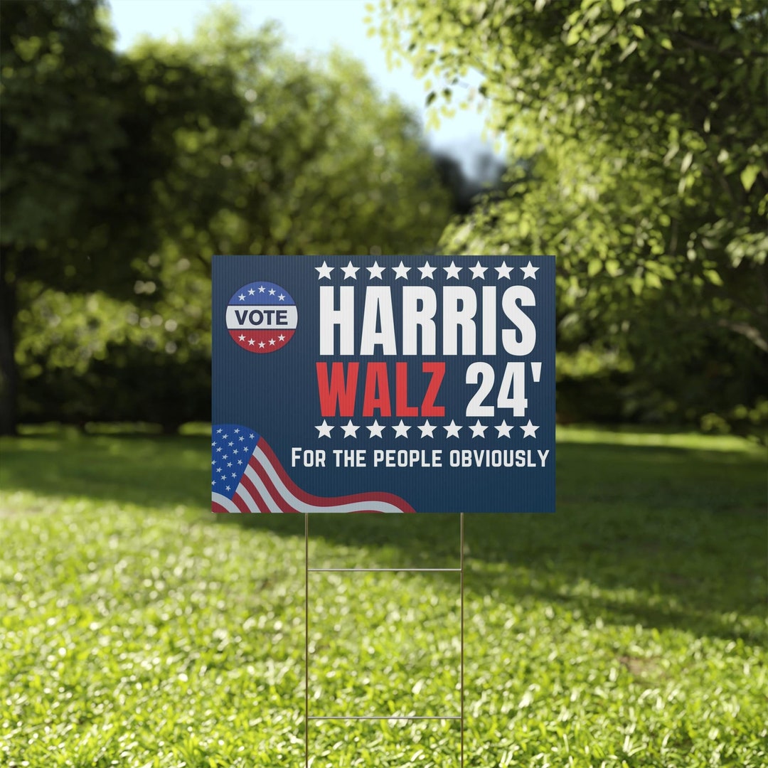 Harris Walz Yard Signs, Kamala Harris Yard Sign, Femininomenon ...