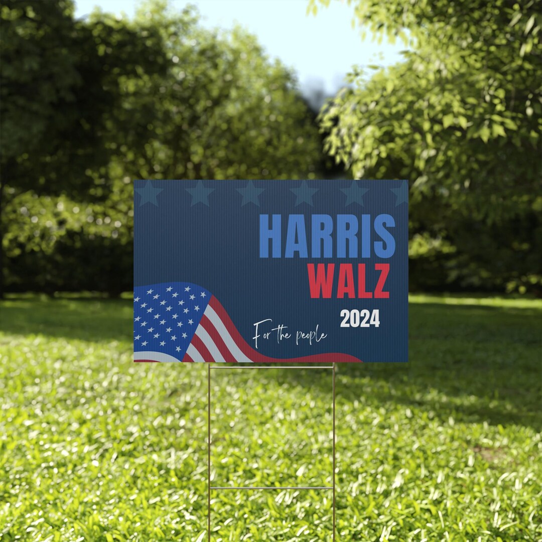 Harris Walz Yard Signs, Kamala Harris Banner, Kamala Harris Yard Sign ...