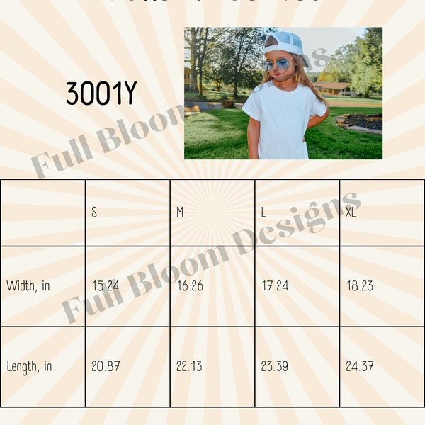 Svg Sizing Chart - Etsy