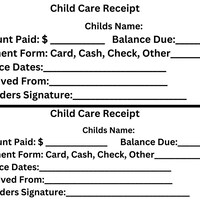 Daycare Receipts Printable, Daycare Tax Receipts,daycare Tax Statement ...