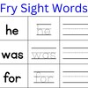 Sight Word Matching, Printable Spelling Game, Kindergarten Sight Words ...