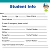Student Information Sheet, Girl Information Sheet, Daycare/childcare ...