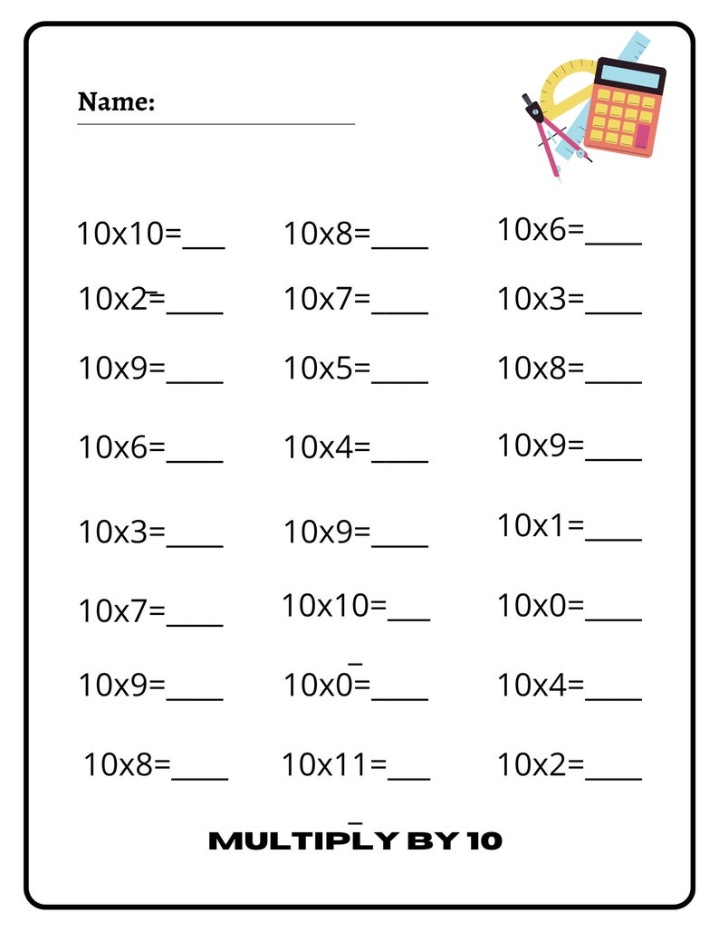 Multiplication Worksheets 1-12 , Multiply Pages, 12 Math Pages ...