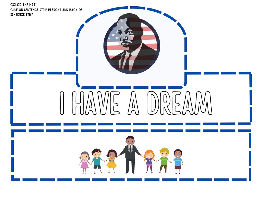 Martin Luther King Hat, Kindergarten Hat, Preschool Hat, School ...