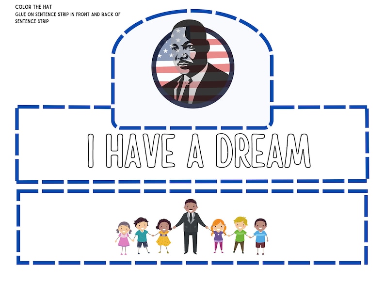 Martin Luther King Hat, Kindergarten Hat, Preschool Hat, School ...