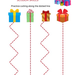 Cutting Practice Worksheet. Scissor Practice, Cuting Practice, Cut ...