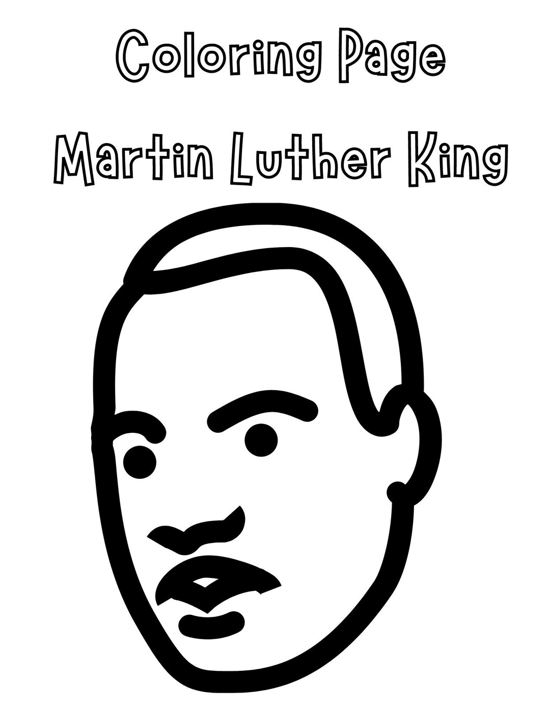 3 Coloring and Writing Martin Luther King Pages / Daycare Pages ...