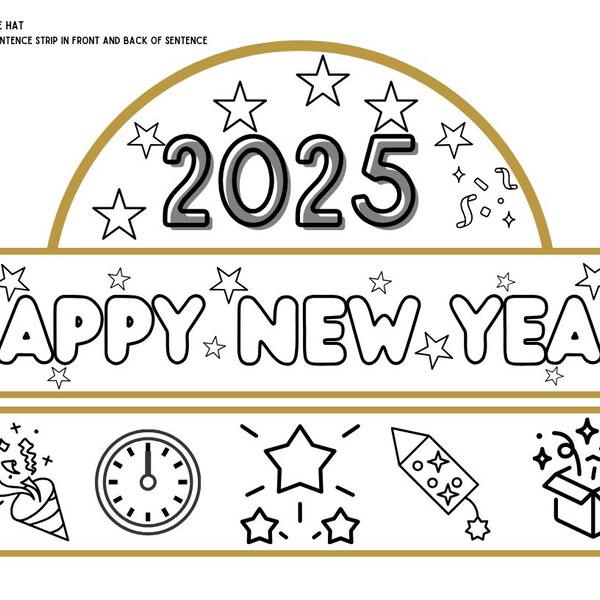 2025 New Year Hats - Etsy