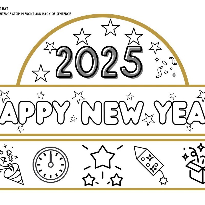 2025 New Year Hats - Etsy