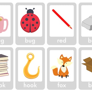 Rhyming Matching Words / Rhyming Cards / Matching Game / Preschool ...