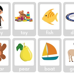 Rhyming Matching Words / Rhyming Cards / Matching Game / Preschool ...