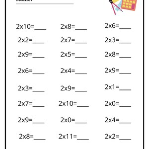 Multiplication Worksheets 1-12 , Multiply Pages, 12 Math Pages ...