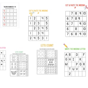 Preschool Printables Pack, Pre K, Digitial Download - Etsy