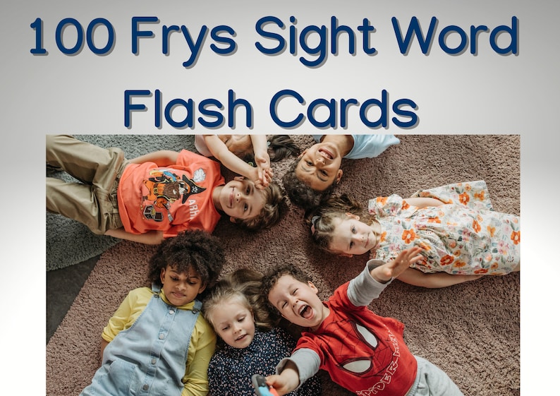 100 Fry Sight Words, Flash Cards, High Frequency Words, Sight Word List ...