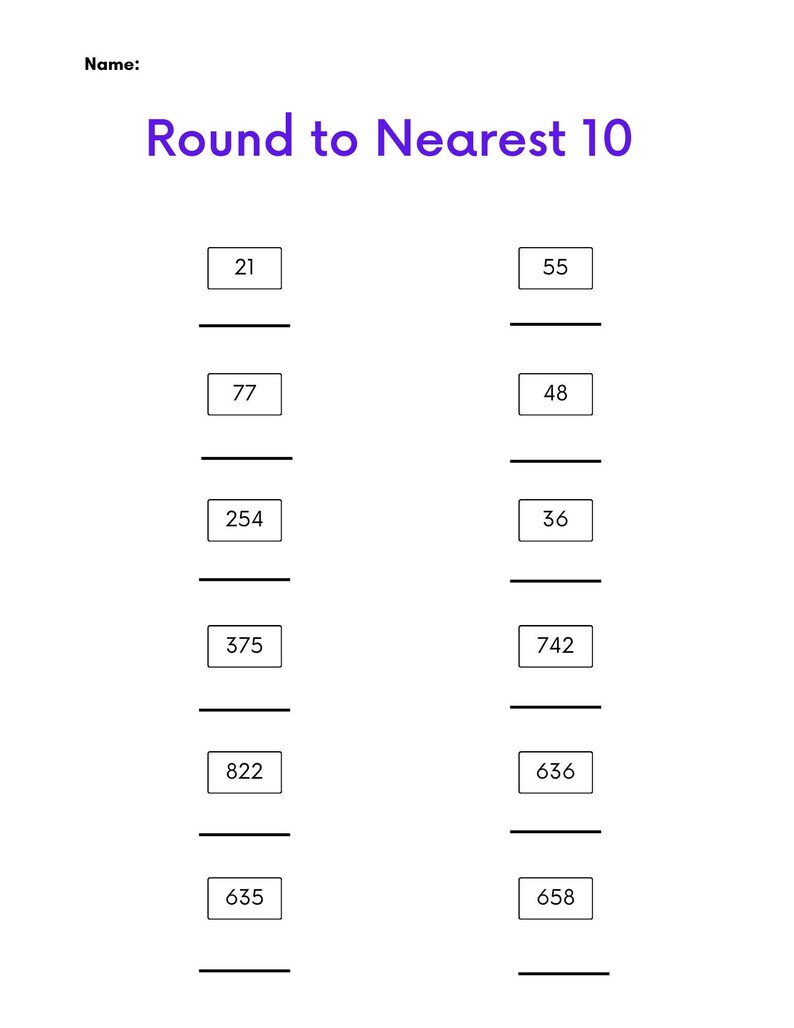 2 Pages Rounding to Nearest 10's Place / Rounding / Primary Grades ...