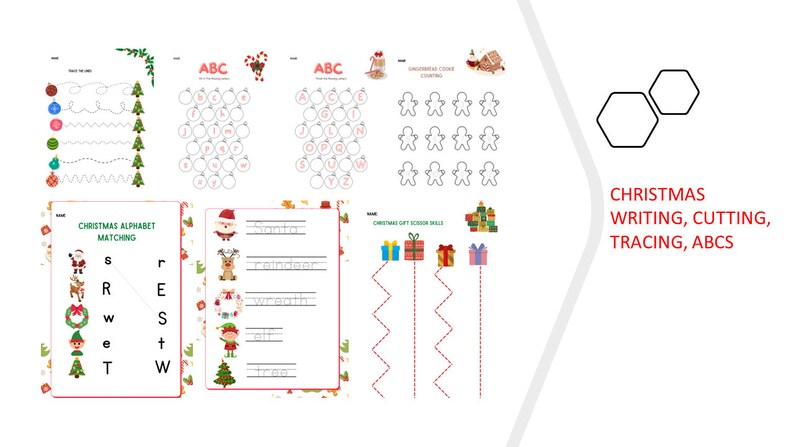 44 Pages Digital Download Christmas Themed Learning Activity, Preschool ...